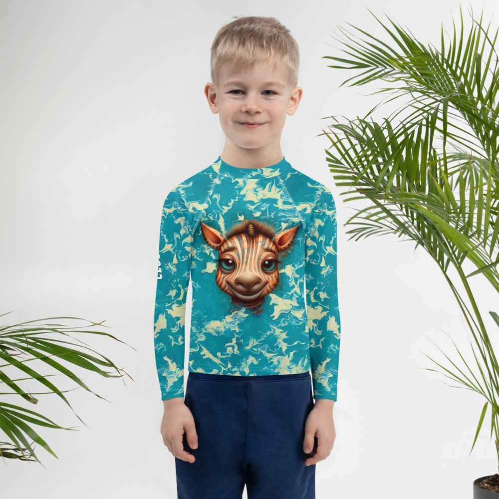 Whimsical Spotted Stares Kids Rash Guard - Durable & Comfortable ...